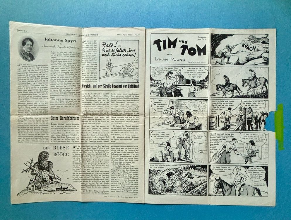 Original Micky Maus Zeitung Nr. 7 (Bollmann Verlag Zürich) | Kaufen auf Ricardo