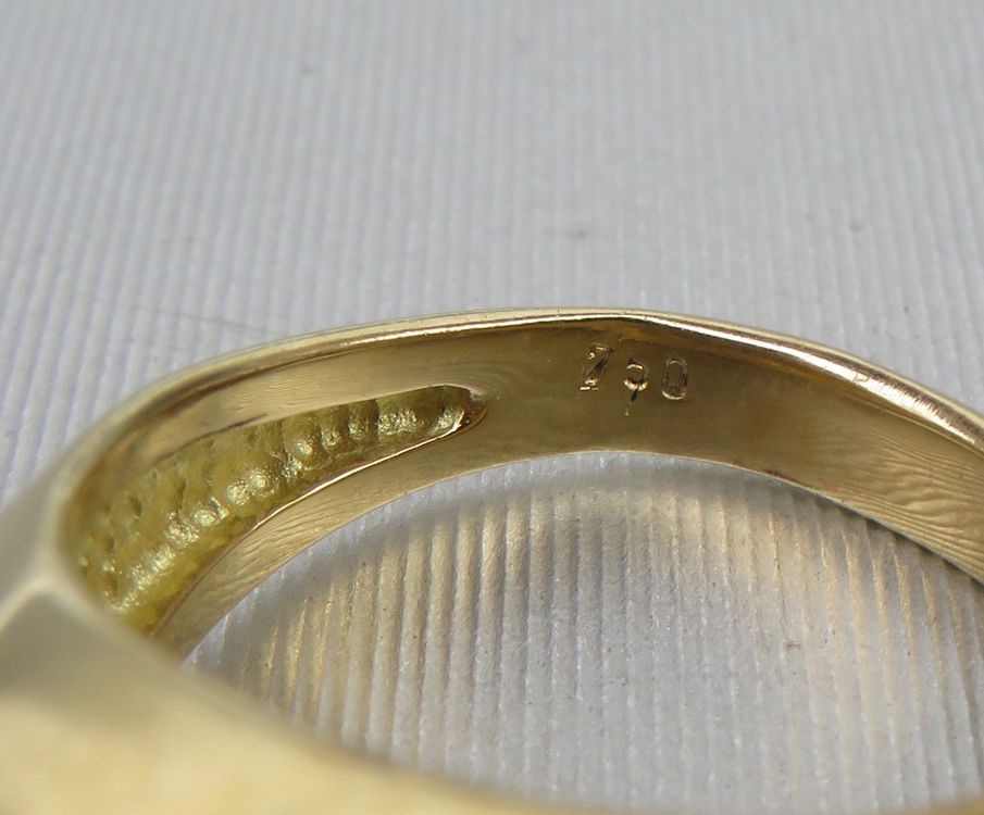 RING 750 GOLD MIT BRILLANTEN | Kaufen auf Ricardo