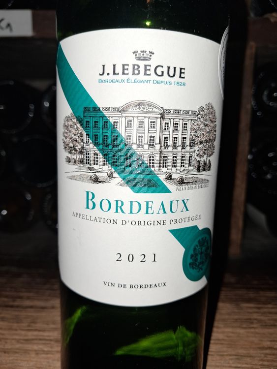 J. Lebegue Bordeaux blanc 2021 (Neuf avec emballage d'origine) à Le ...