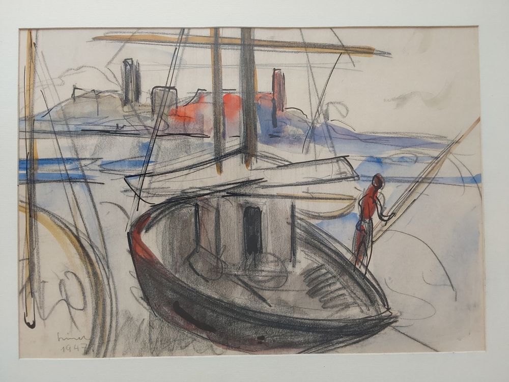 Liner Carl Walter.Original-Bild-Handsigniert.1947 (Gebraucht) in ...