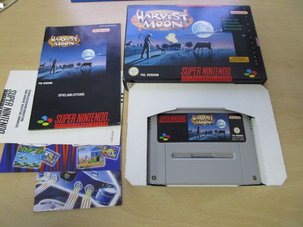 Harvest Moon Super Nintendo SNES Super NES Harvest Moon boxe (Gebraucht ...