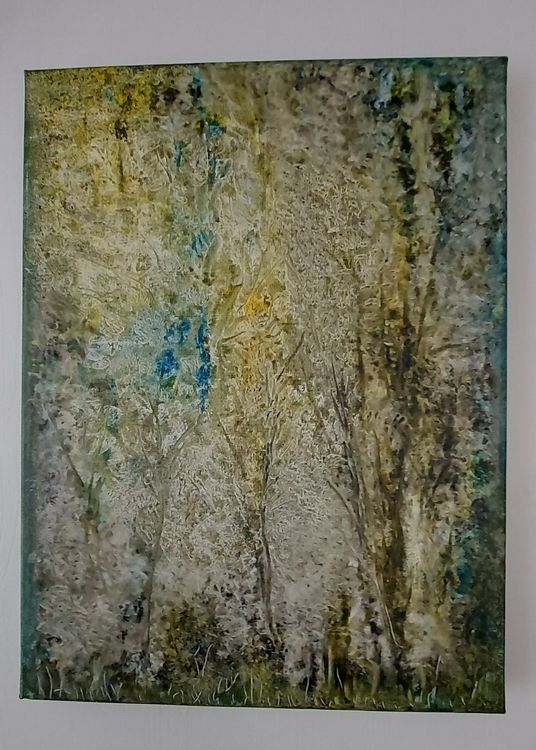 Bild "Kleiner Wald" von mir selbstgemalt 😀 30×40 (Gebraucht) in Riehen für CHF 20 – mit ...