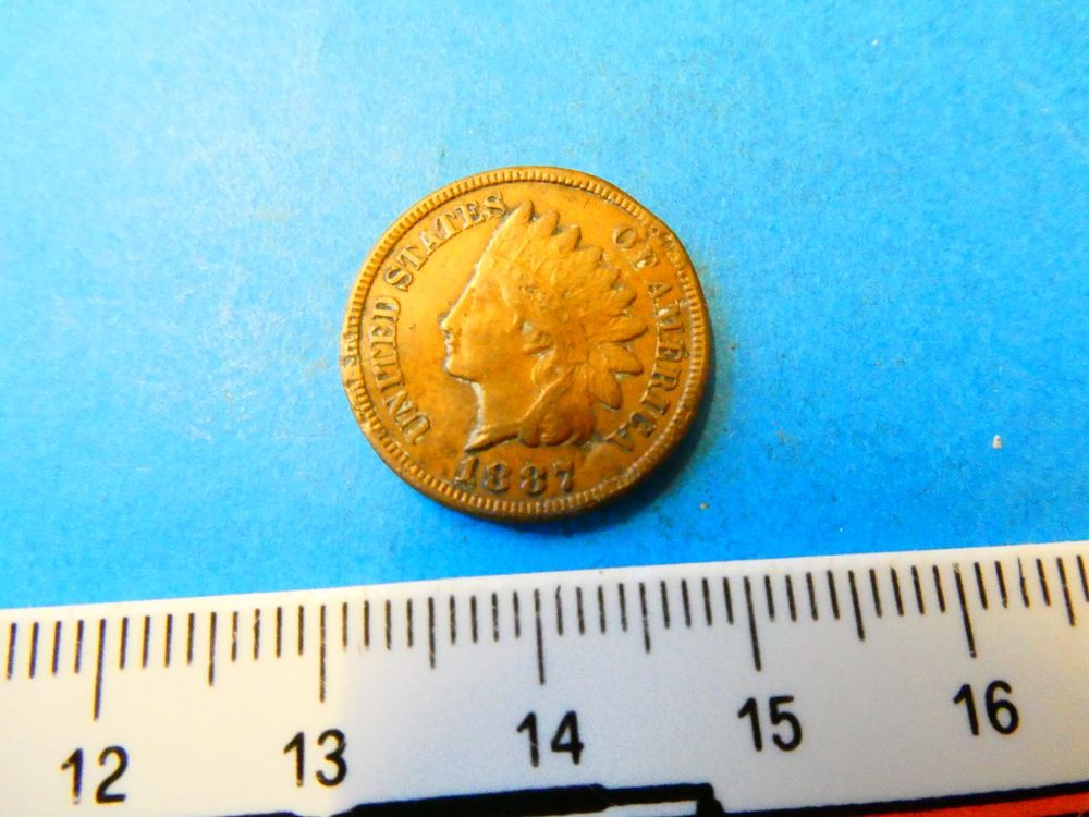 USA 1887, 1 Cent - Indianerkopf (Gebraucht) in Hinterforst für CHF 3 ...