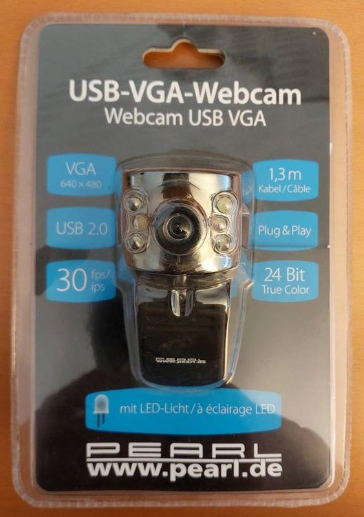 Webcam Pearl USB mit LED (ganz neu) (Neu und originalverpackt) in ...