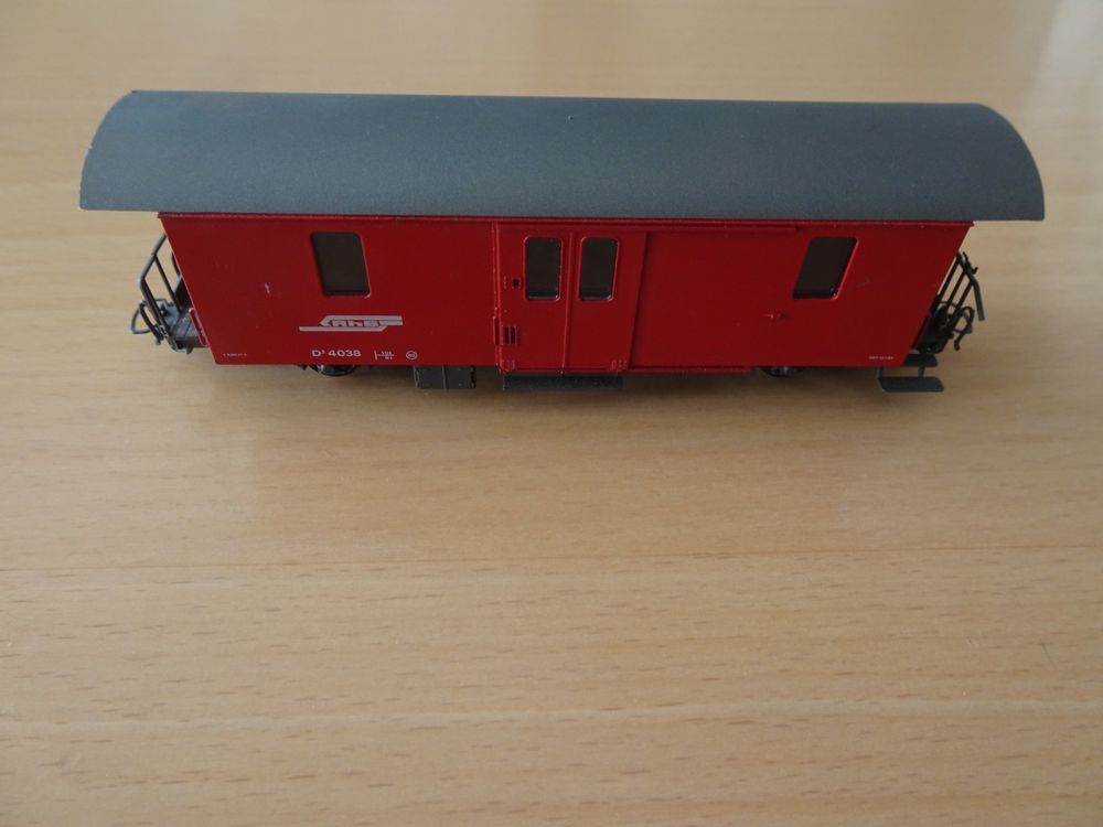 POSTWAGEN / GEPÄCKWAGEN, rot, RhB | Kaufen auf Ricardo