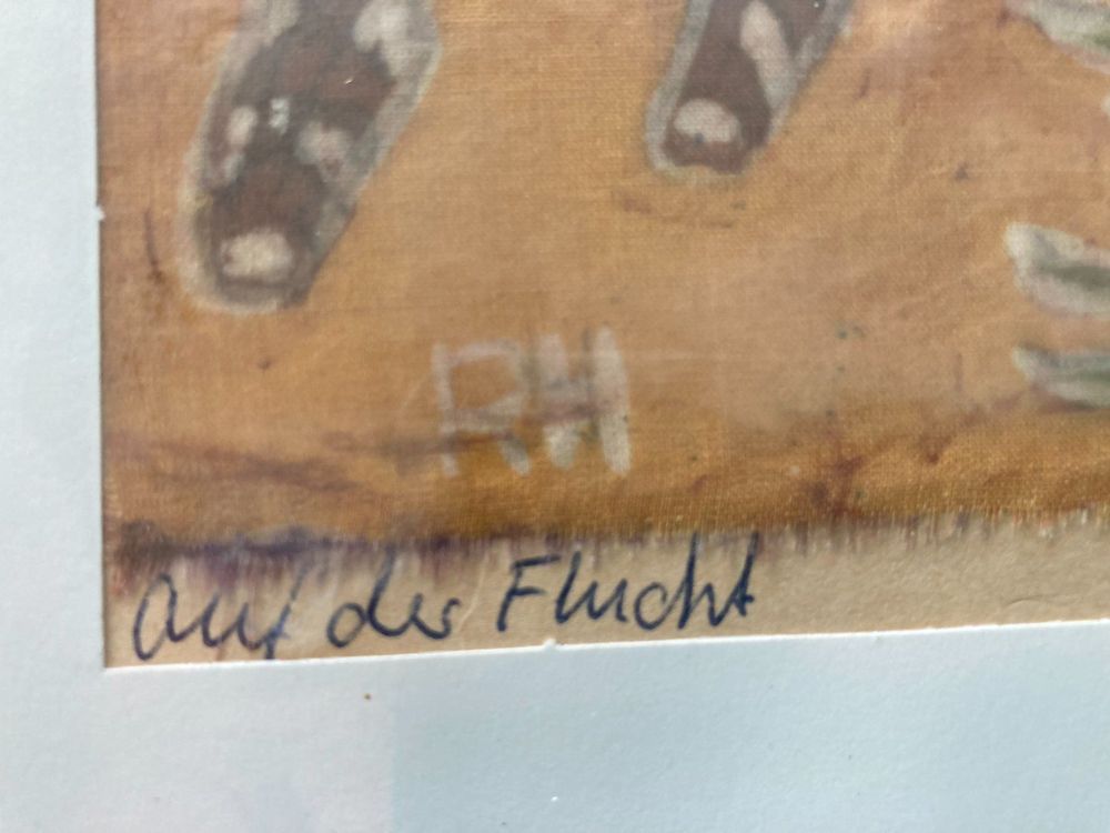 Gemälde Originalbatik SIGN. R.HESS MARIA JOSEPH UND JESUS (Gebraucht ...