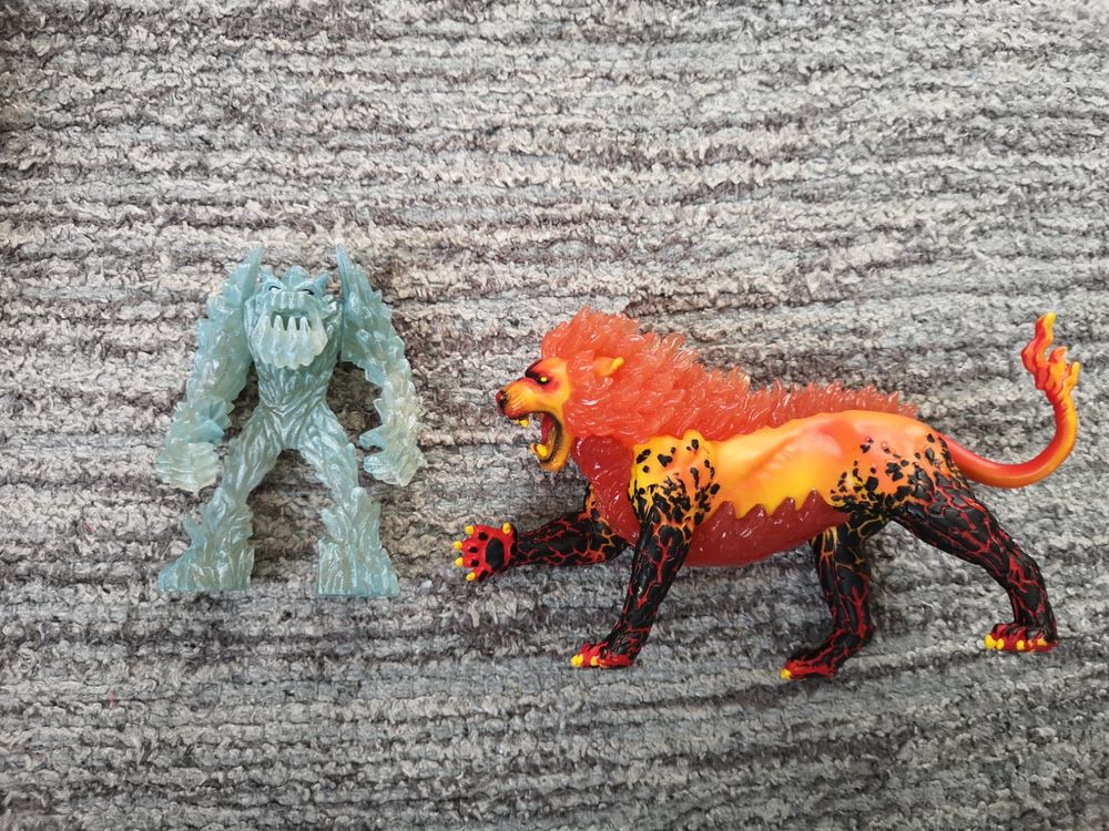 schleich Eldrador Creatures 42455 Frostmonster vs. Feuerlöwe (Gebraucht ...