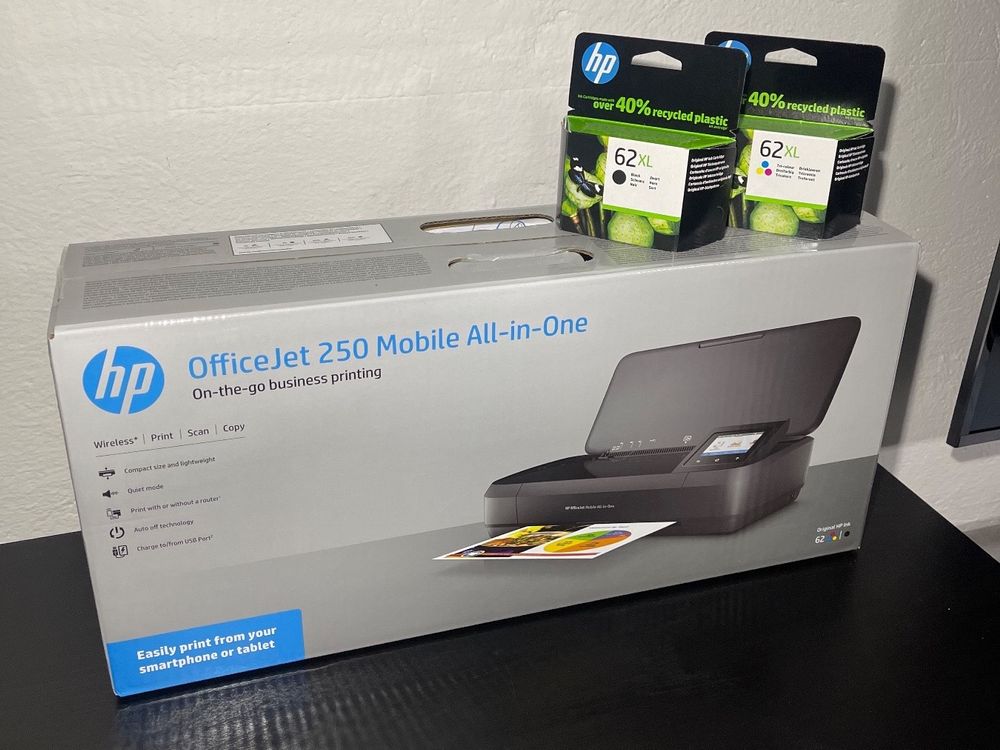 HP OfficeJet 250 Mobile inkl. Ersatzpatronen XL 3/5 (Neu und ...