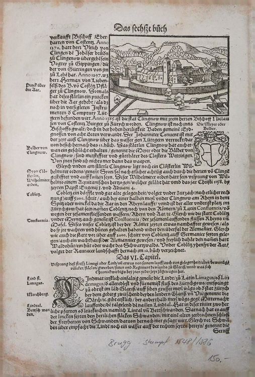 Brugg Holzschnitt von Stumpf (Gebraucht) in Rafz für CHF 65 – mit Lieferung auf Ricardo kaufen