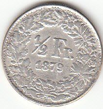 1/2 Franken 1879 -ss | Kaufen auf Ricardo