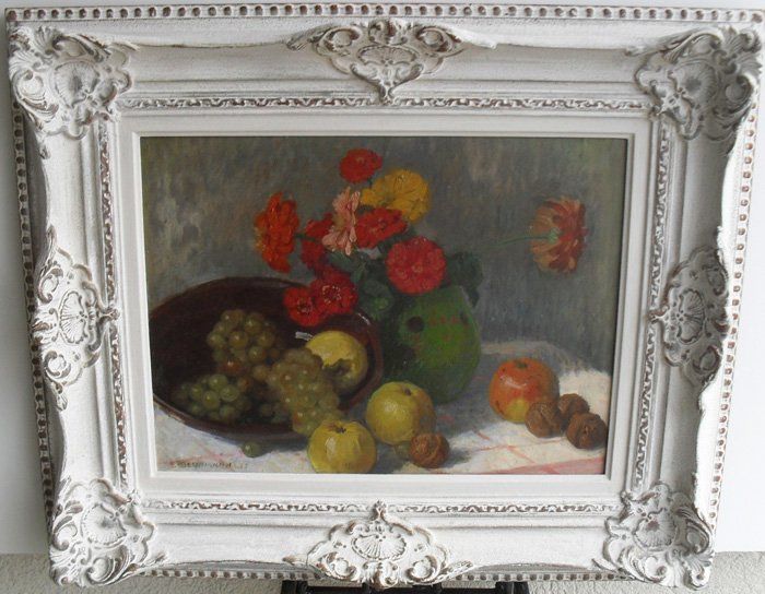 BEURMANN Emil (Emanuel) OEL. Früchte, Blumen Stillebben (Gebraucht) in ...