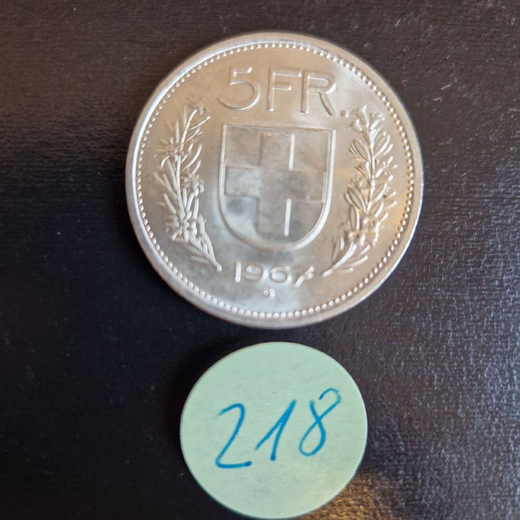 Silbermünze 5 Franken 1967 Helvetia Schweiz (Gebraucht) in Stans für CHF 15.5 – mit Lieferung ...