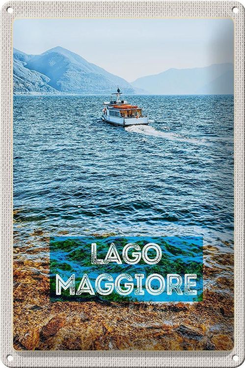 Blechschild-LAGO MAGGIORE-SCHIFF-WELLENG (Neu und originalverpackt) in Rupperswil für CHF 16.95 ...