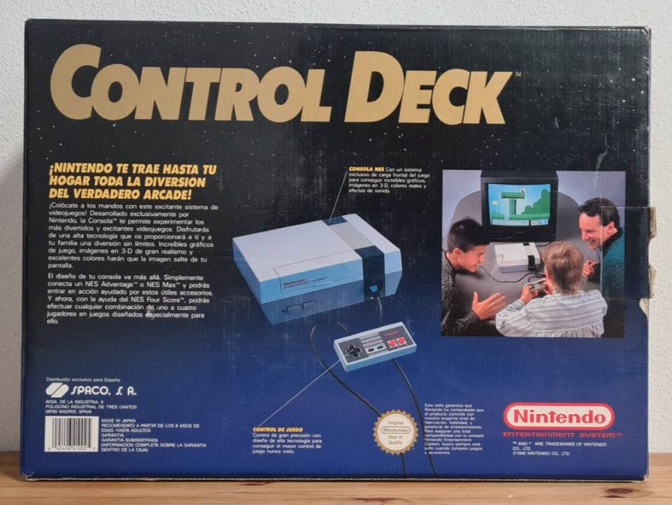 Nintendo NES Control Deck ESP Version Verpackung & Zubehör (Gebraucht ...