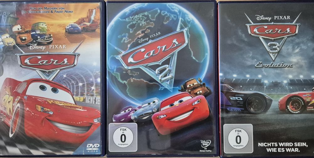 3 DVD, Cars 1-3 DVD Set - Disney Pixar (Neu (gemäss Beschreibung)) in ...