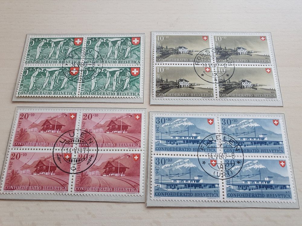 PP Serie 1947 im 4er Block, ZS, Top Stücke, Top Kat, ET, (Gebraucht) in ...