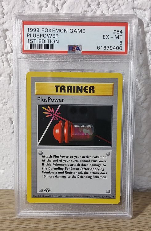 1999 Pokemon Game Pluspower 1ST Edition EX-MT PSA 6 (Nuovo (secondo la ...