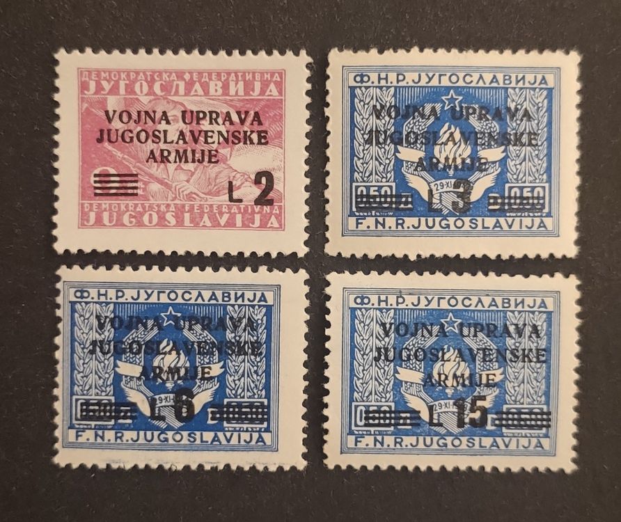 Jugoslawien 1947, Ovpt. LoT ungestempelt (Gebraucht) in Wil SG für CHF 1 – mit Lieferung auf ...