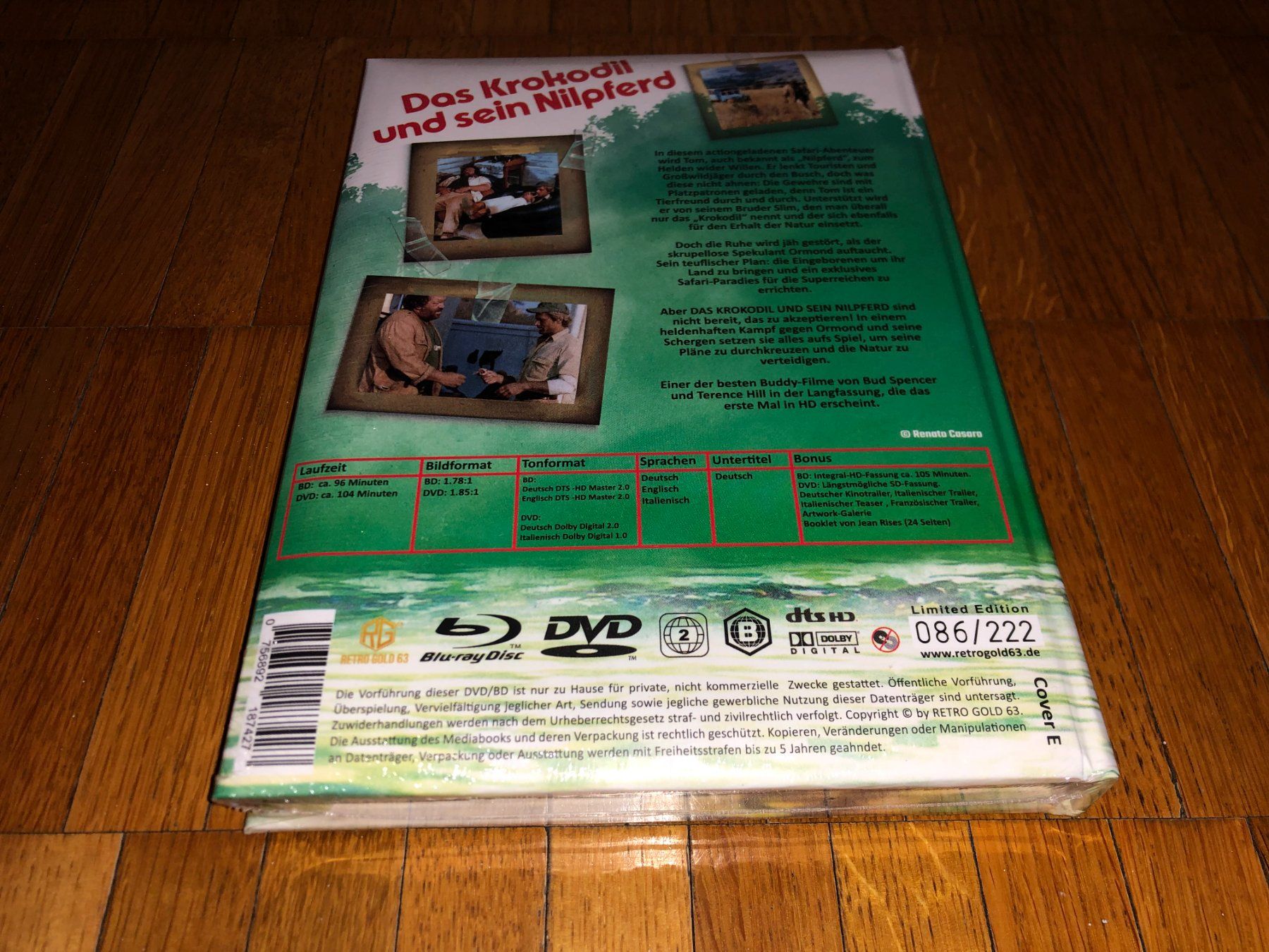 Das Krokodil und sein Nilpferd - MEDIABOOK - E - UNCUT (Neu und ...