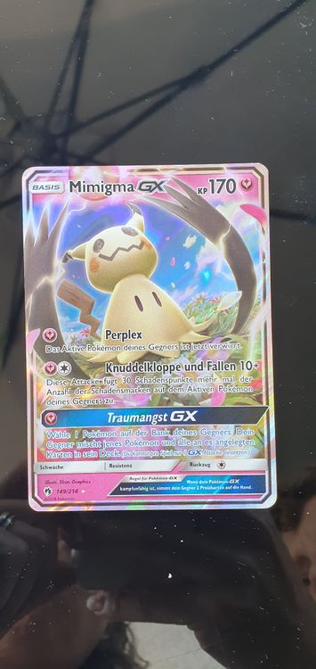 Pokemon Karte Mimigma GX (Gebraucht) in Utzenstorf für CHF 0.25 – mit Lieferung auf Ricardo kaufen