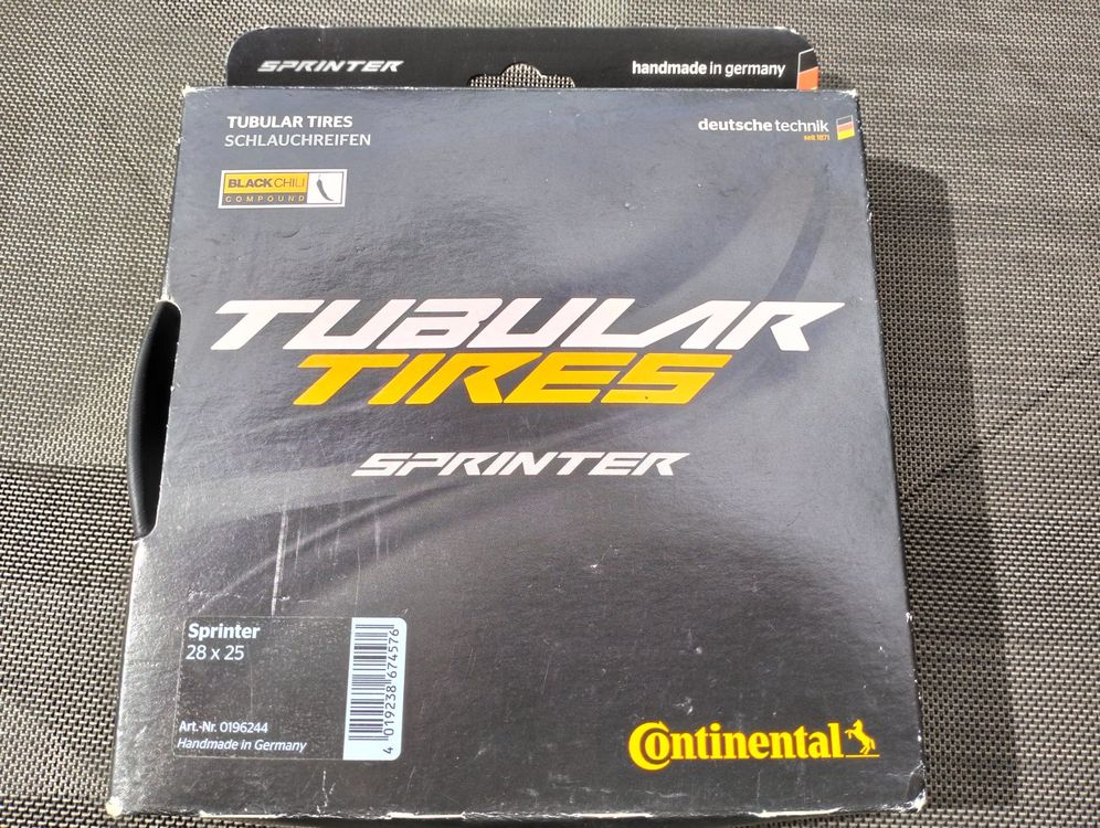 Continental Sprinter Tubular 700x25C (NEU) (Neu und originalverpackt ...