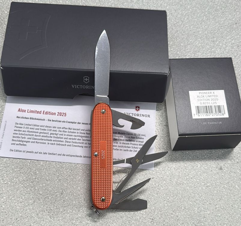 VICTORINOX PIONEER X ALOX LIMITED EDITION 2025 (Neu und ...