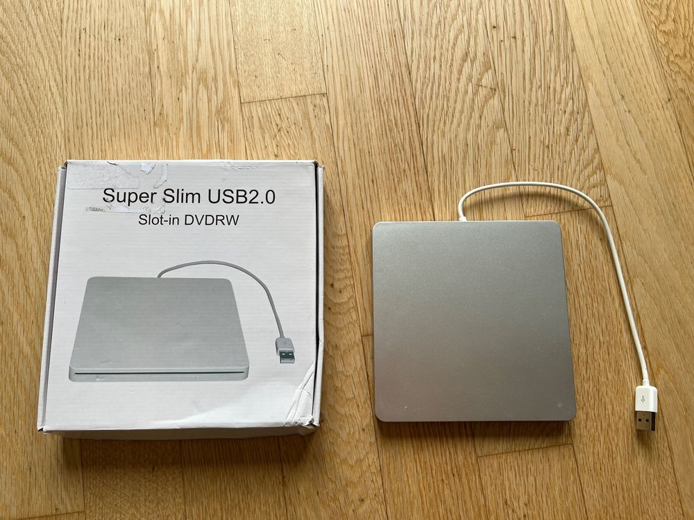 Original Apple SuperDrive in USB-Gehäuse – Externes Laufwerk (Gebraucht ...