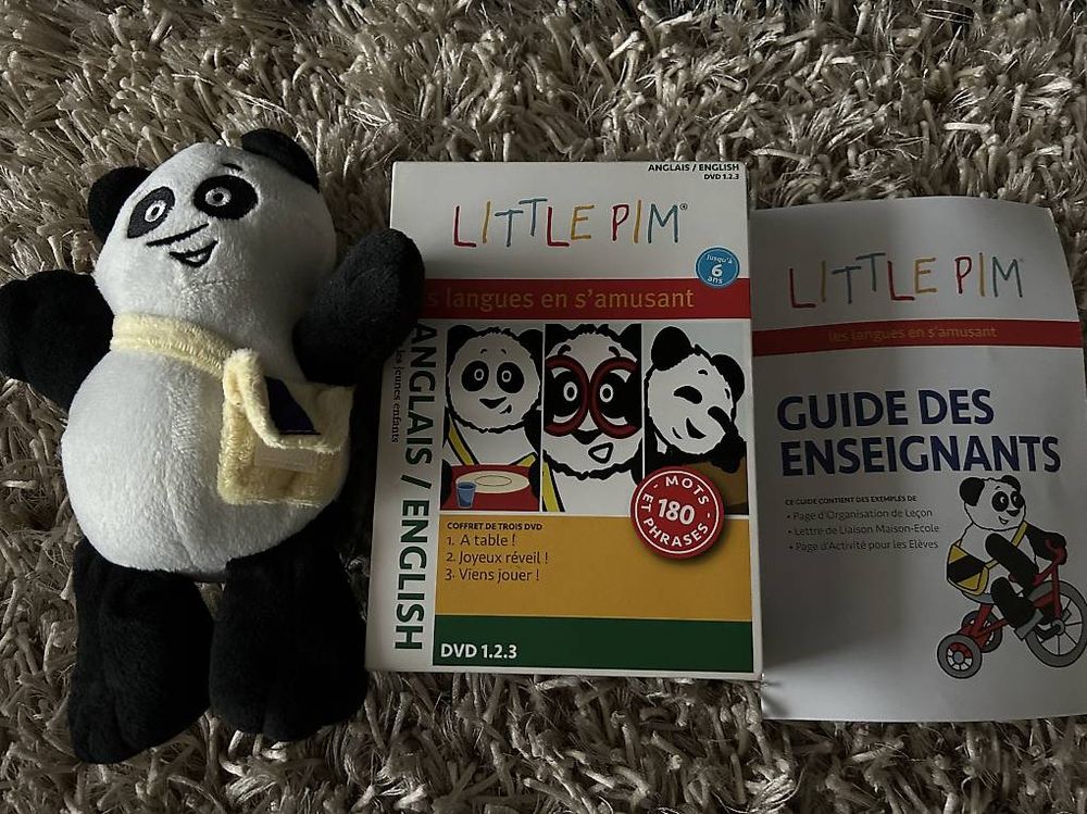 Little Pim Anglais DVD 1.2.3 + Peluche Panda 🐼 (Gebraucht) in Renens VD ...