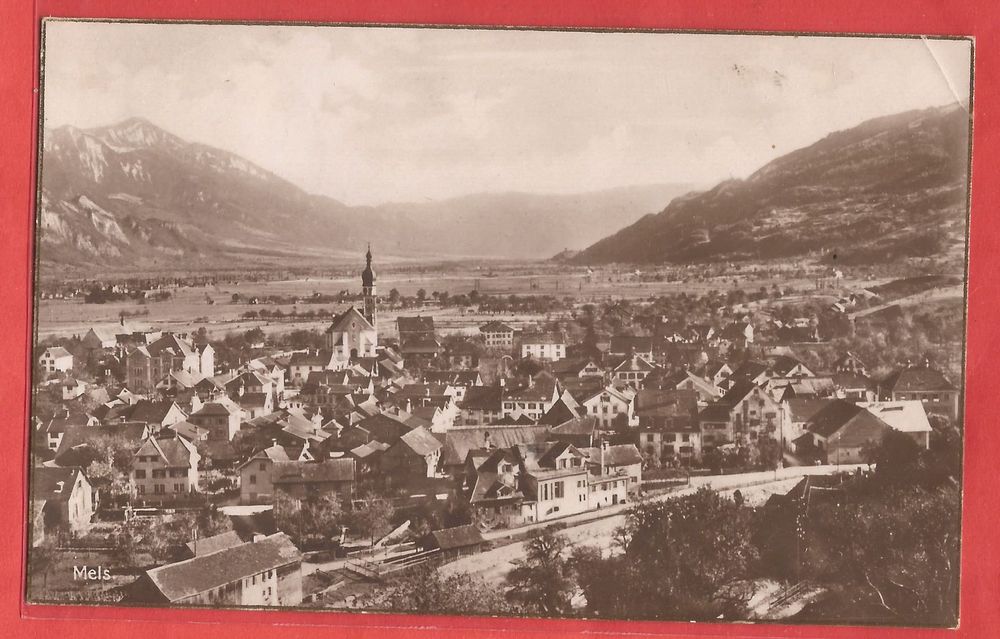 Mels bei Sargans - Fotokarte 1930 (Gebraucht) in Fislisbach für CHF 5 – mit Lieferung auf ...