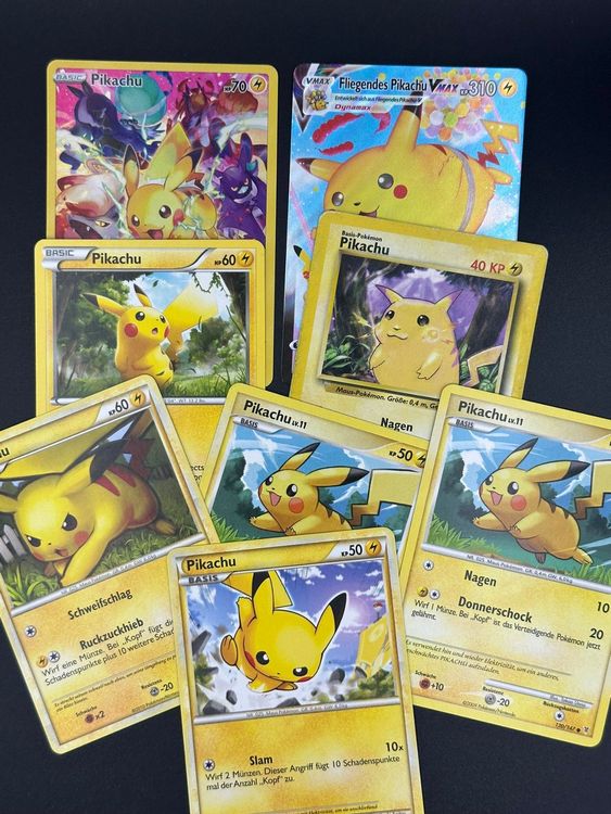 Pikachu 8x Lot vintage EN/DE ab 1.- #52 | Kaufen auf Ricardo