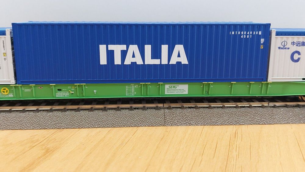 IGRA Model 96010073 SETG 80Fuß Containertragwagen Sggnss EpV (Neu und ...