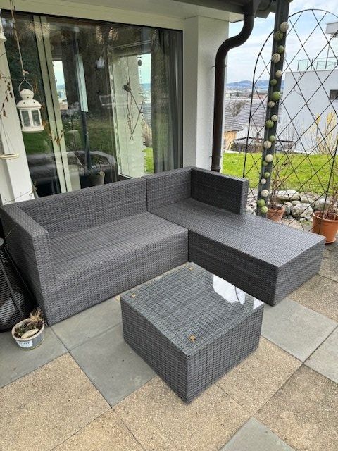 Gartenlounge Rattan (Gebraucht) in Egerkingen für CHF 11 – nur Abholung auf Ricardo kaufen