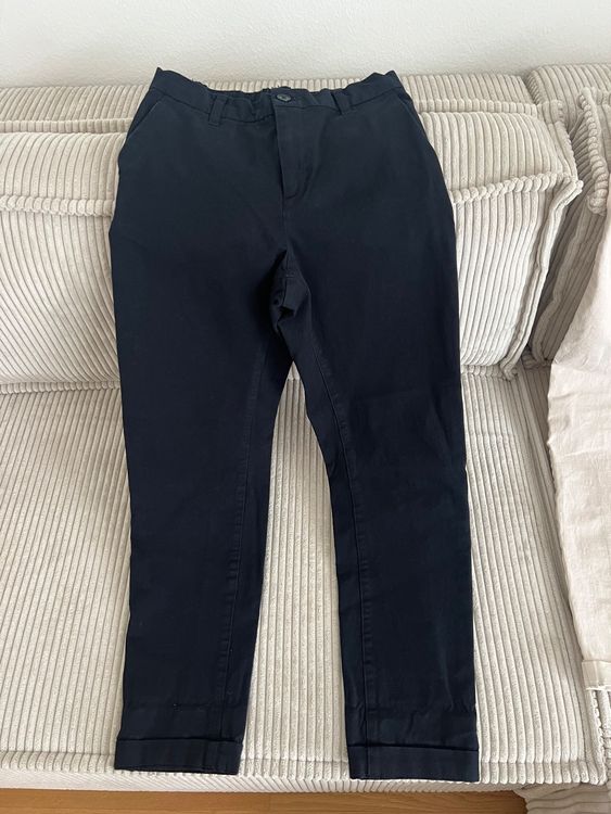 Muji 4-way Stretch Chino Boy-fit Pants - DARK BLUE | Kaufen auf Ricardo