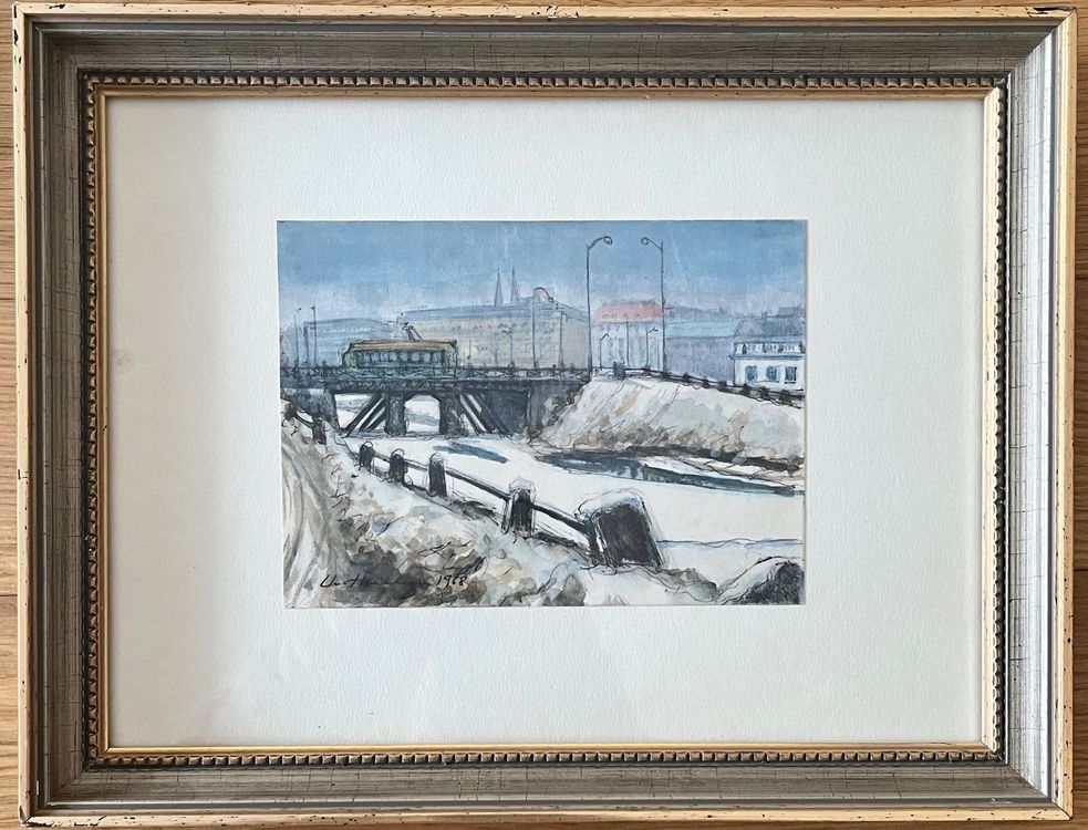 Urs Hochhäuser - Winter Szene Aquarell (Gebraucht) in Root für CHF 19 – nur Abholung auf Ricardo ...