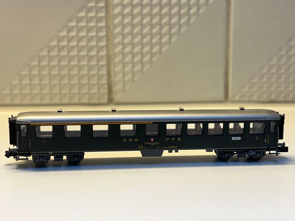 Fleischmann Spur N Personenwagen SBB 1/2 .Klasse Luzern (Neu (gemäss ...