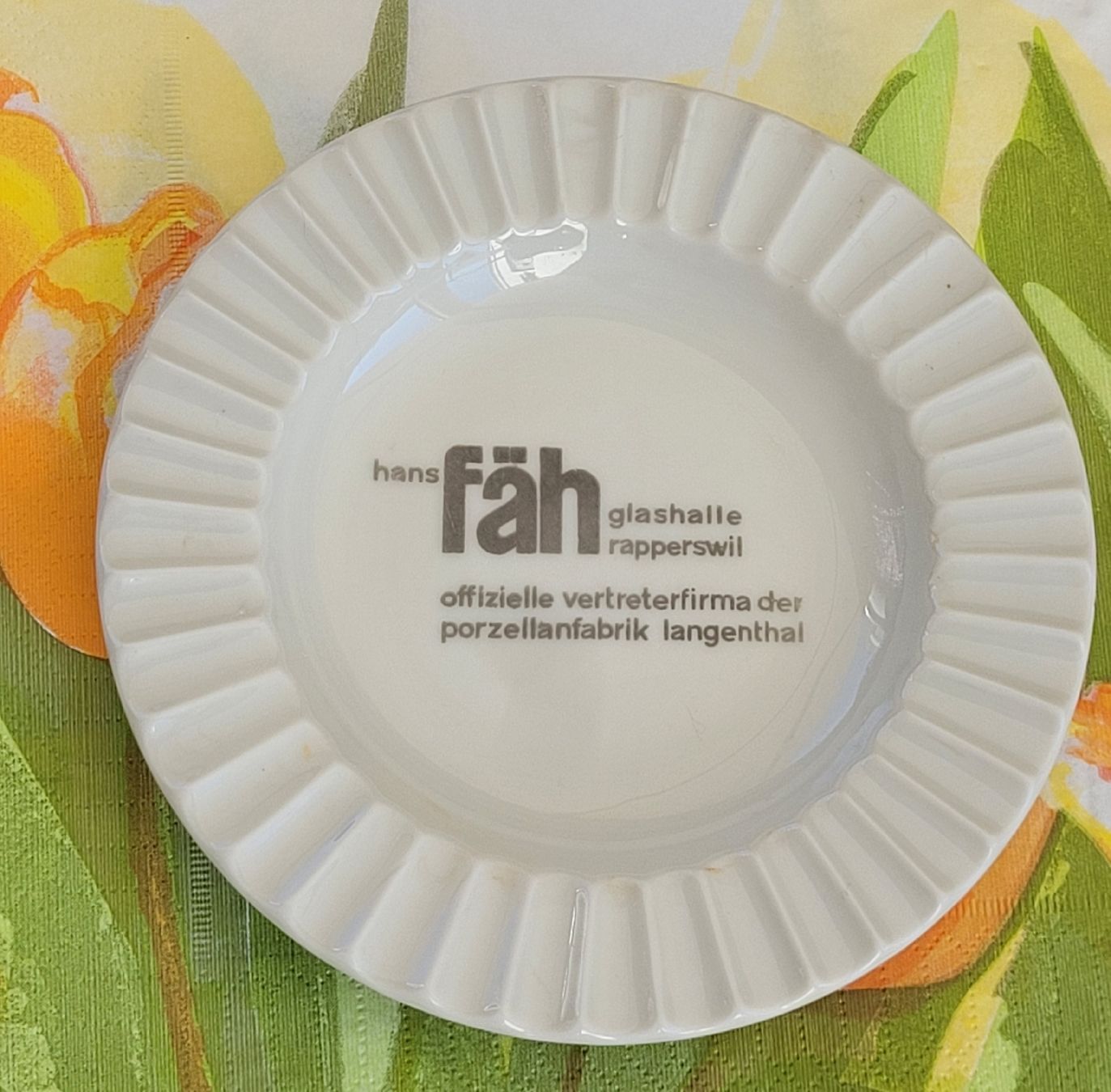 🇨🇭 Vintage Aschenbecher FÄH Glashalle Rapperswil 1962 (Gebraucht) in ...