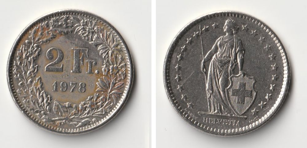 2 Franken Münze Jahrgang 1978 | Kaufen auf Ricardo