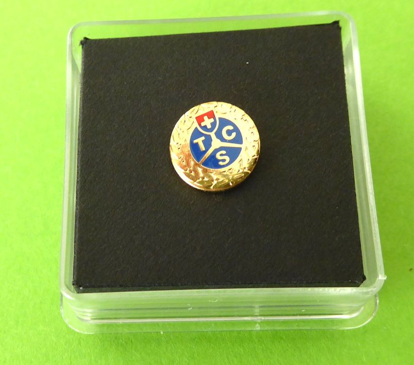 Abzeichen TCS Pin Gold mit Verschluss 9 mm Durchmesser | Kaufen auf Ricardo