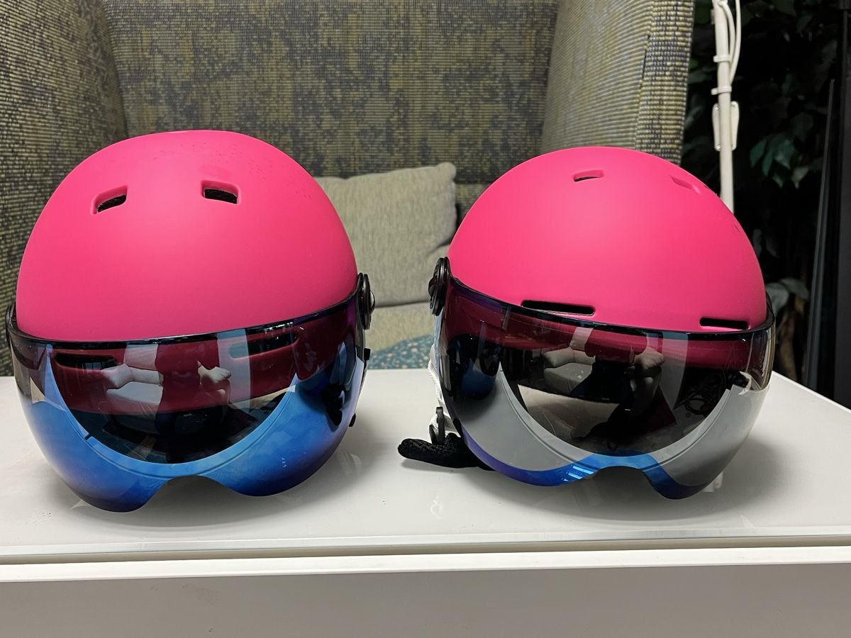 Ski-/Snowboardhelm mit Visier – Meteor – Pink – Grösse S & M (Gebraucht ...