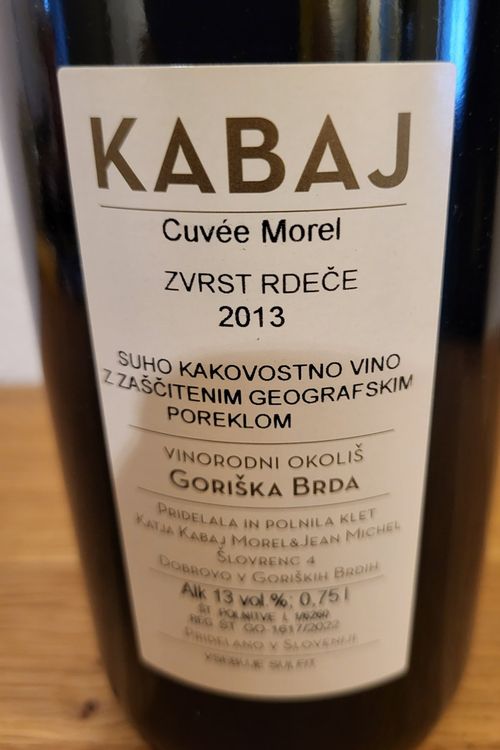 1x Kabaj Cuvée Morel 2013 (Slowenien) | Kaufen auf Ricardo