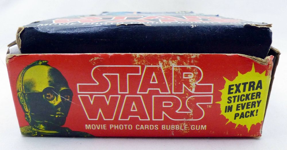 STAR WARS MOVIE TOPPS BUBBLE GUM CARDS BOX 1ST SERIE 1977 (Gebraucht ...