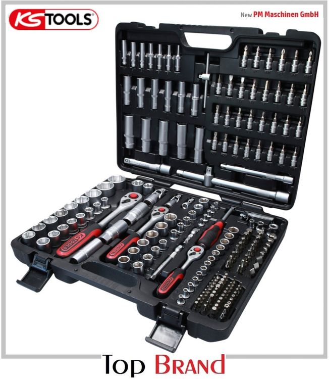 KS-Tools 1/4"+3/8"+1/2" Steckschlüssel-Satz, 195-tlg | Kaufen auf Ricardo