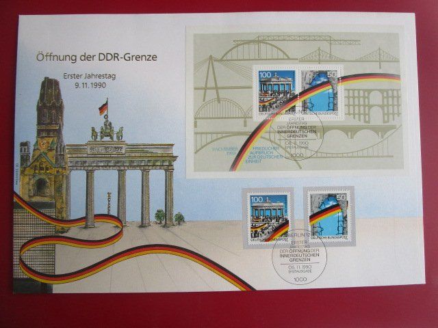 Ersttagsbrief Öffnung der DDR-Grenze 1990 Briefmarken (Neu und ...