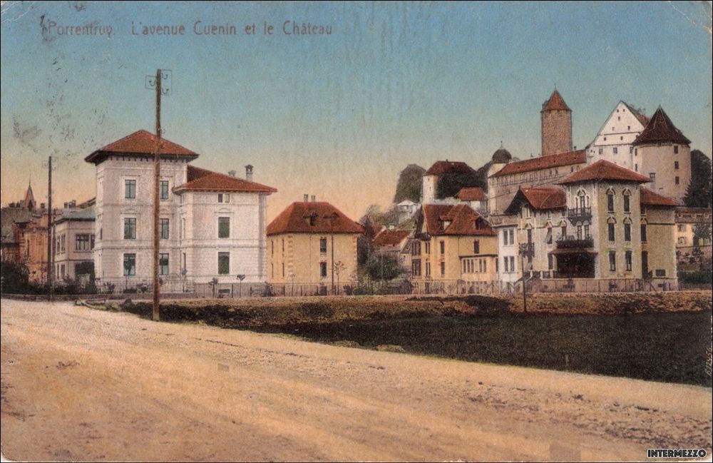 Porrentruy // 1912 L’avenue Cuenin et le Château // Jura (Gebraucht) in ...