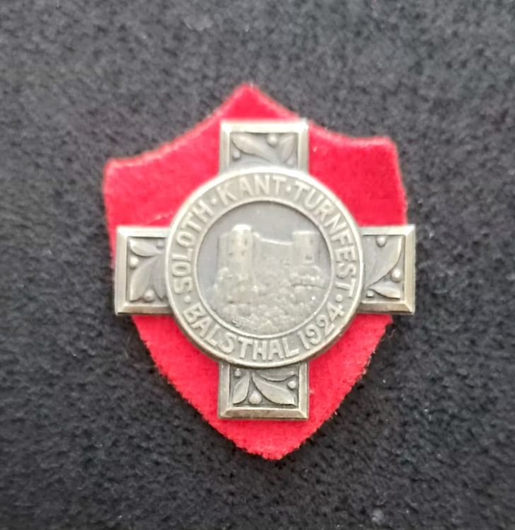 Turnkreuz Soloth. Kant. Turnfest Balsthal 1924 (Gebraucht) in Grenchen ...