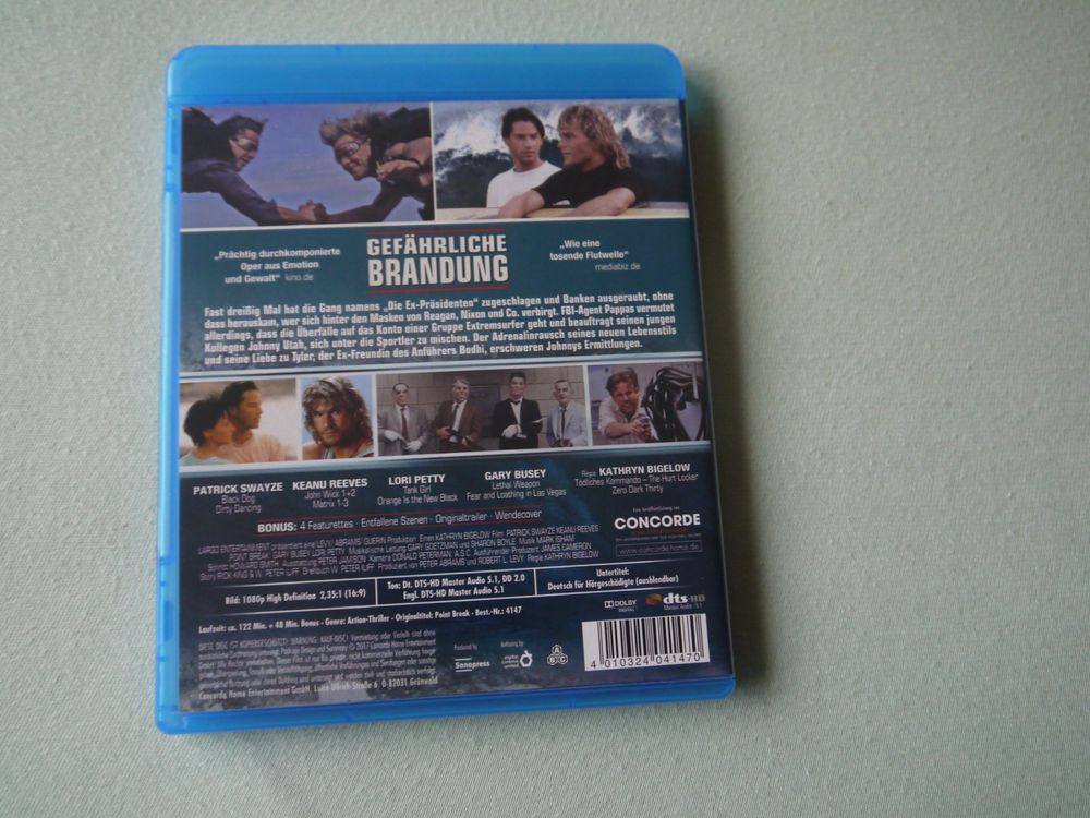 GEFÄHRLICHE BRANDUNG(1991) Keanu Reeves/Patrick Swayze (Gebraucht) in ...