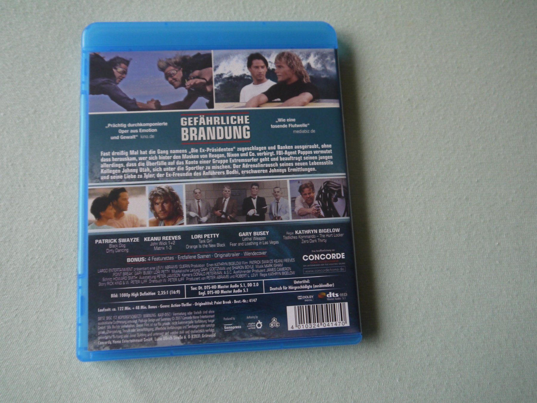 GEFÄHRLICHE BRANDUNG(1991) Keanu Reeves/Patrick Swayze (Gebraucht) in ...