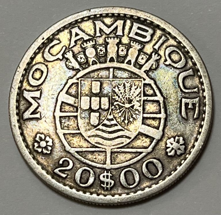 20 Escudos - Mozambique / Portugal - 1955 (Silber .720) (Gebraucht) in ...
