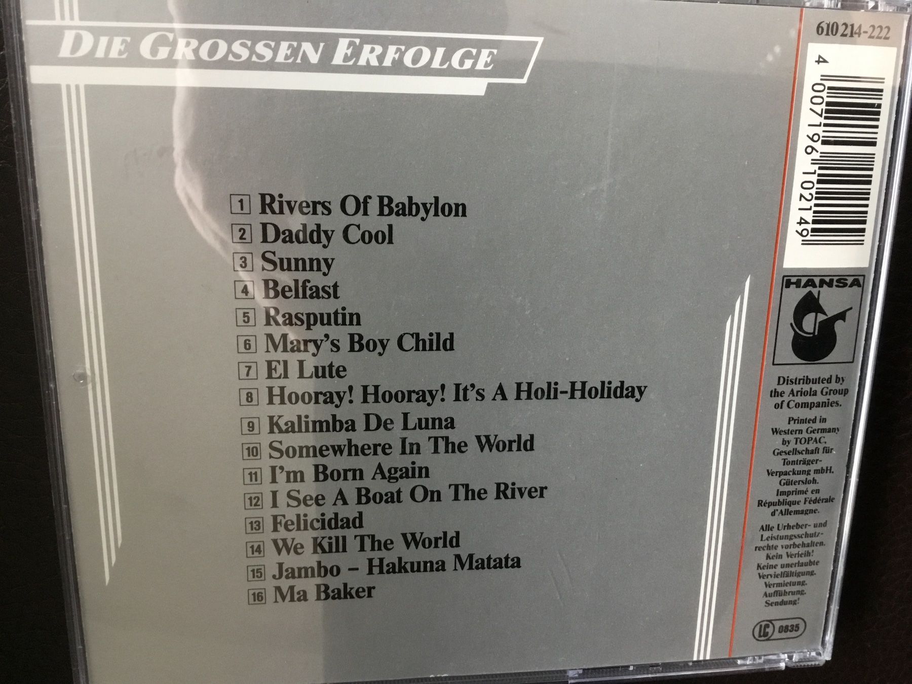 Boney M. - Die grossen Erfolge CD - o (Gebraucht) in Thierachern für ...