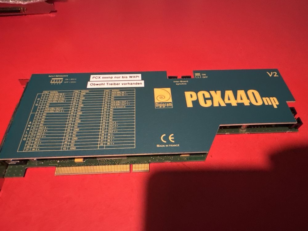 Digigram PCX440np V2 – Professionelle PCI-Audio-Karte (Gebraucht) in ...